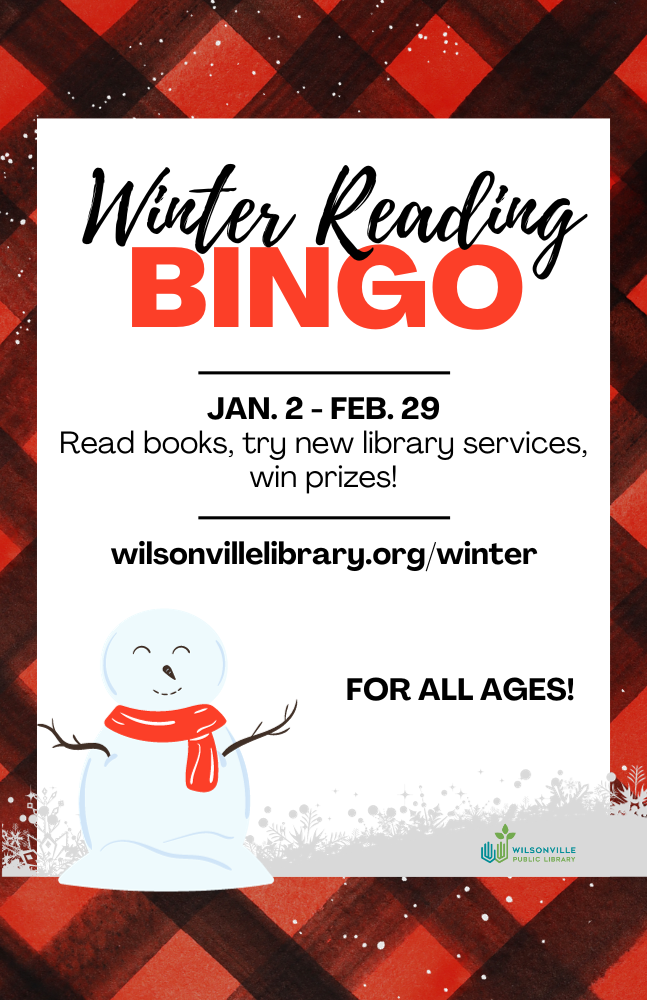 Winter Reading Challenge | City of Wilsonville Oregon