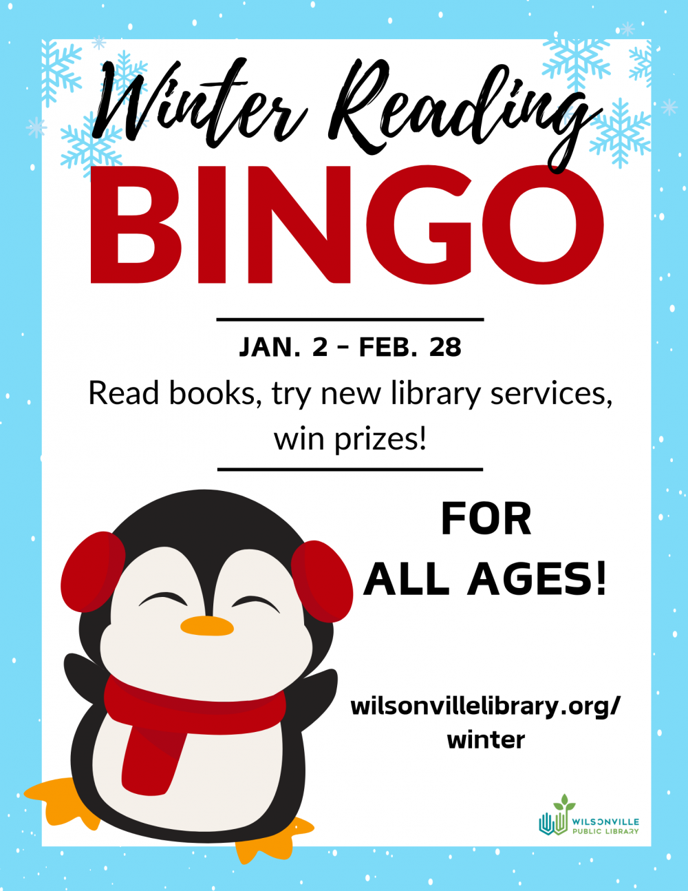 Winter Reading Challenge | City of Wilsonville Oregon