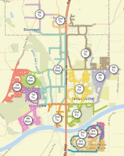 Street Sweeping Schedule & Map | City of Wilsonville Oregon