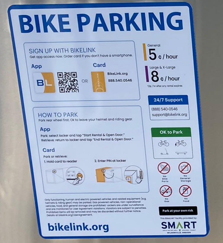 Bike Lockers | City of Wilsonville Oregon
